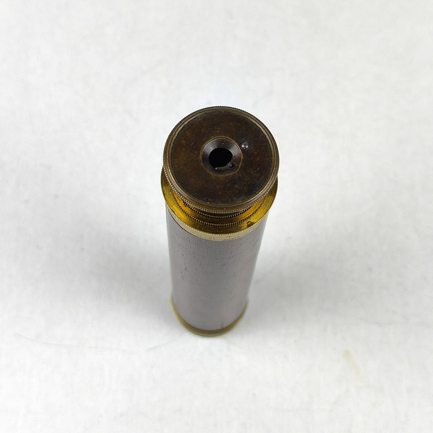 3-Draw Brass & Wood Compact Pocket Telescope. 24mm Objective Lens