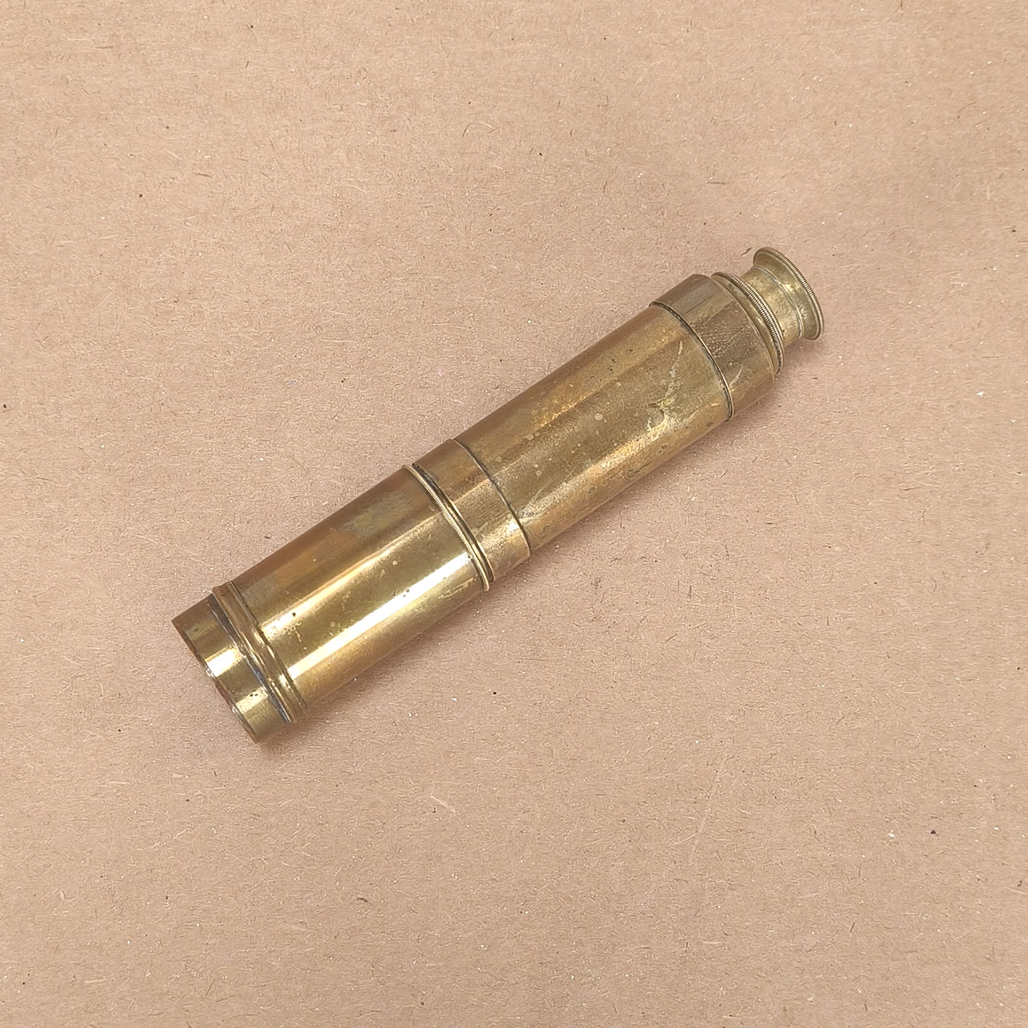 Antique Brass 3-Draw Telescope Monocular – Victorian Era Maritime Spyglass