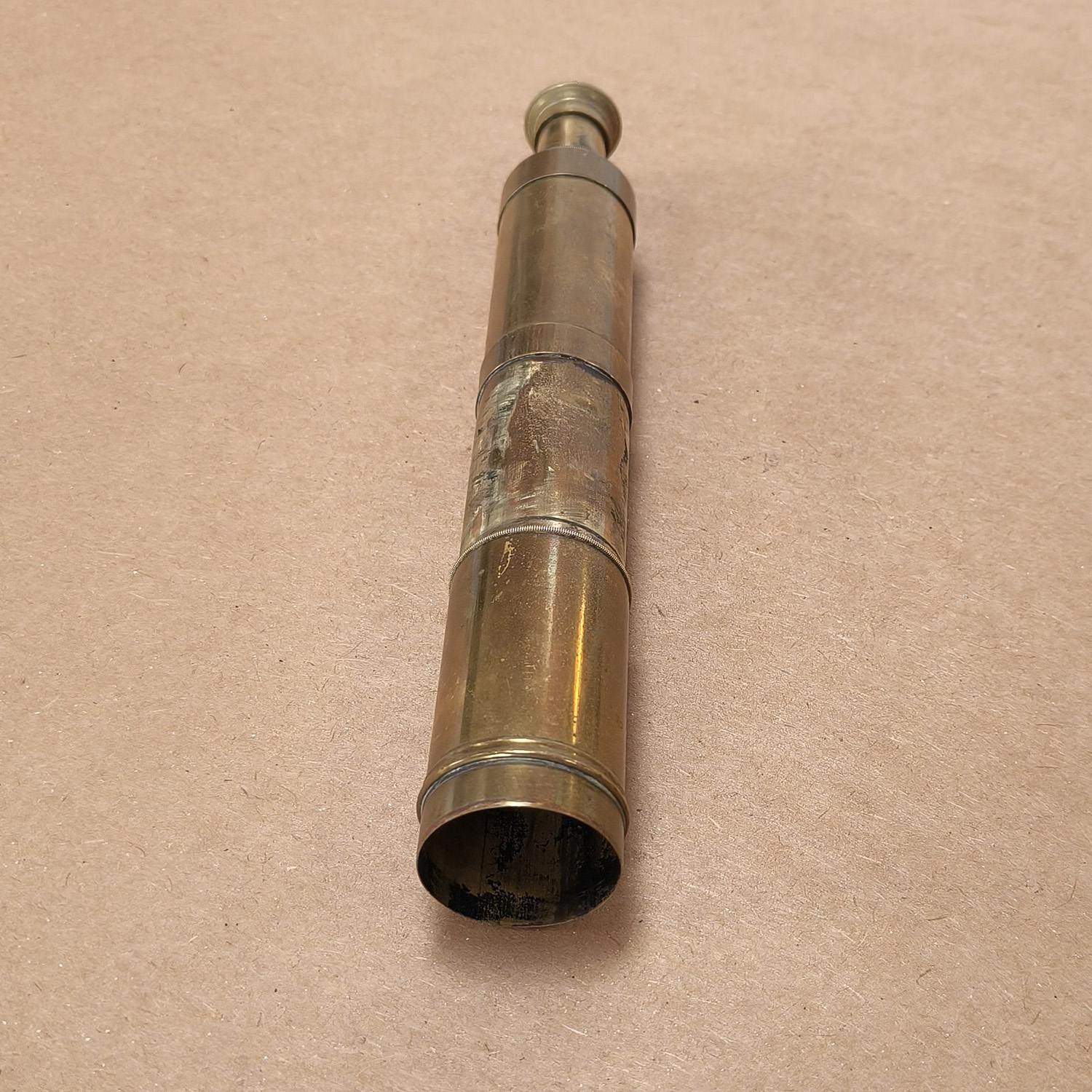 Antique Brass 3-Draw Telescope Monocular – Victorian Era Maritime Spyglass