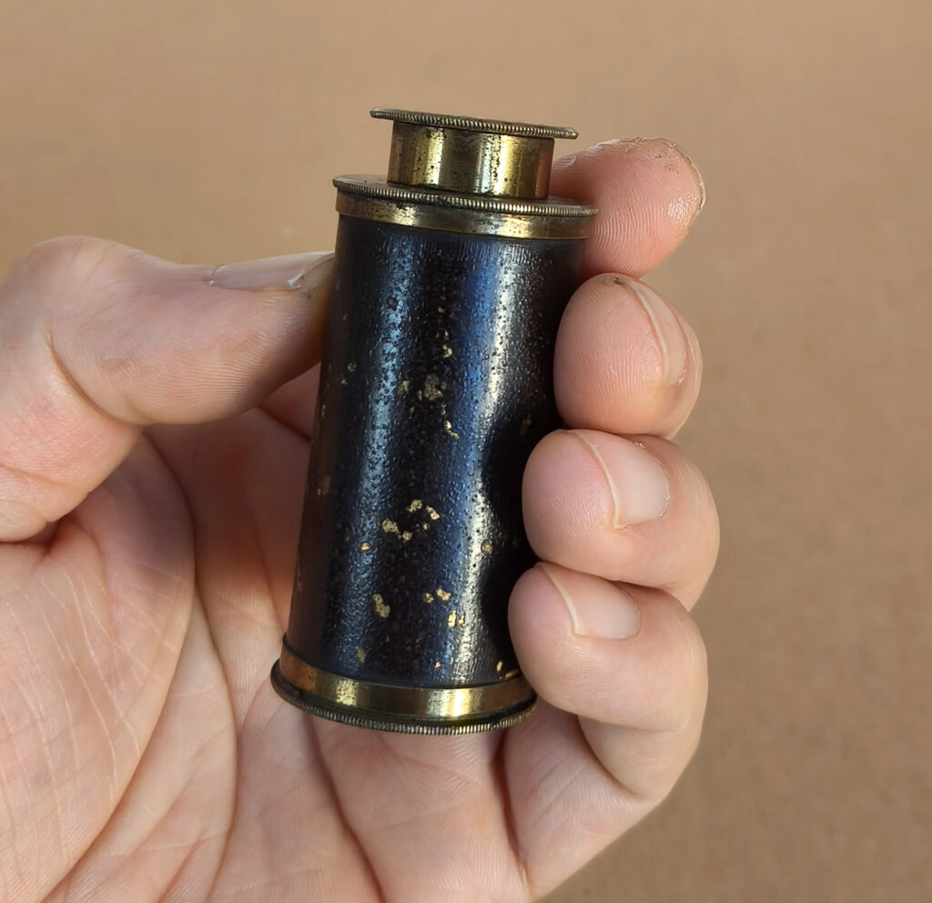 Vintage Mini Brass Single-Draw Pocket Telescope / Spyglass